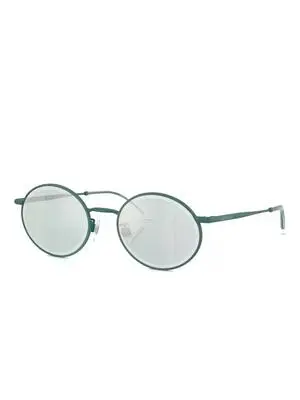 Giorgio Armani Oval-frame Metal Sunglasses