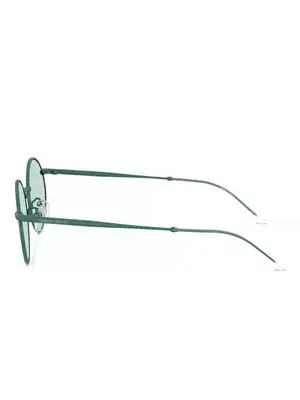 Giorgio Armani Oval-frame Metal Sunglasses