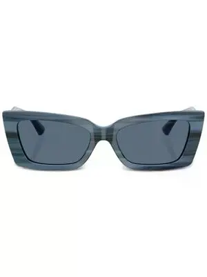 JIMMY CHOO Logo-plaque Sunglasses - Blue