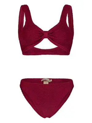 PARAMIDONNA Salma Knot Two-piece Swimsuit - Red