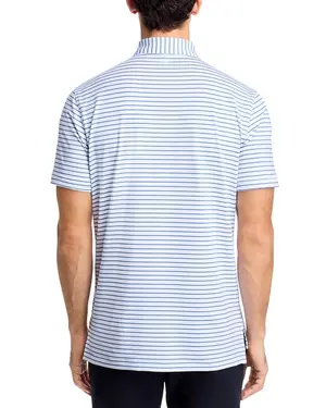 Peter Millar Dunnes Performance Polo Shirt - White/windsor Blue