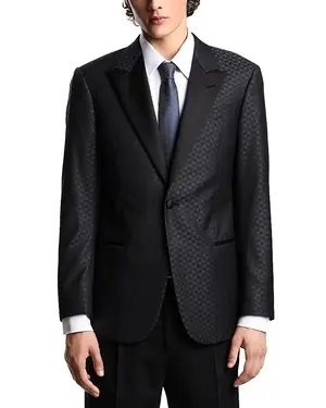 Emporio Armani G Line Regular Fit Dinner Blazer - Dark Grey