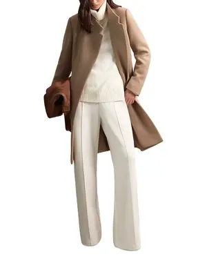 REISS Wool-blend Mid-length Coat - Camel