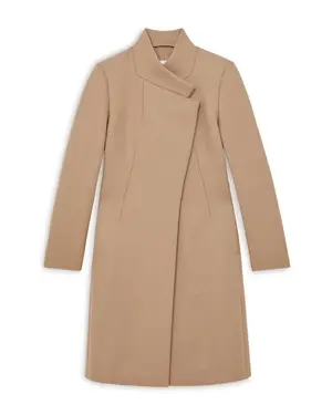 REISS Wool-blend Mid-length Coat - Camel