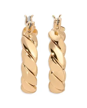 Ettika Textured Mini Hoop Earrings - Gold