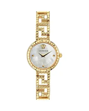 Versace Greca Goddess Watch, 28mm - White/gold