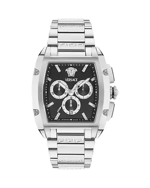 Versace Dominus Chronograph, 42mm X 50mm - Black/silver