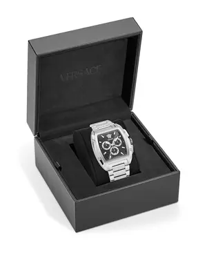 Versace Dominus Chronograph, 42mm X 50mm - Black/silver