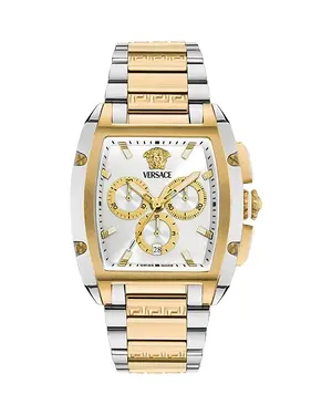 Versace Dominus Chronograph 42mm X 50mm - White/two Tone