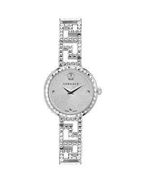 Versace Greca Goddess Watch, 28mm - Silver/silver