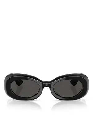 Khaite X Oliver Peoples Oval Sunglasses - Black