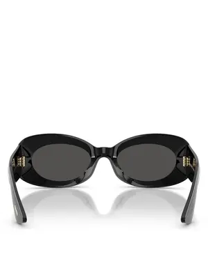 Khaite X Oliver Peoples Oval Sunglasses - Black
