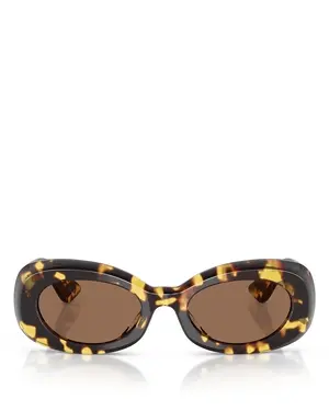 Khaite X Oliver Peoples Oval Sunglasses - Tortoise