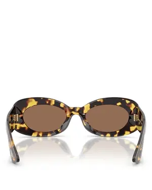 Khaite X Oliver Peoples Oval Sunglasses - Tortoise