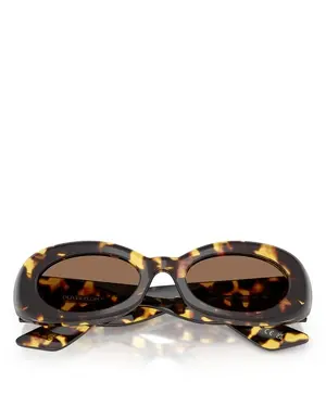 Khaite X Oliver Peoples Oval Sunglasses - Tortoise