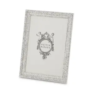 OLIVIA RIEGEL Classic Crystal Pave Frame, 6 X 8 - Silver
