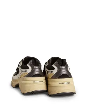 GOLDEN GOOSE Lightstar Net Running Sneakers - White/black