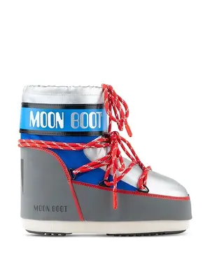 Moon Boot Silver Tone Boots For Women