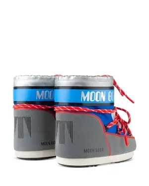 Moon Boot Icon Low Space Racing Boots - Silver/blue