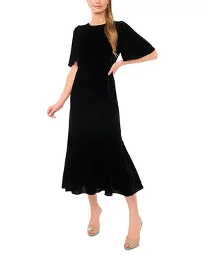 Ted Baker London Velvet Puff Sleeve Dress