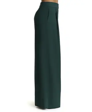Naked Wardrobe Suiting Pleated Wide-leg Pant - Deep Teal