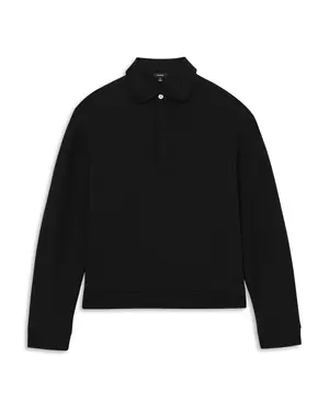 REISS Costello Jersey Fleeceback Polo Shirt