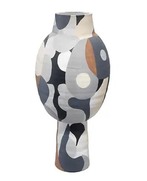 JAMIE YOUNG CO. Pablo Ceramic Decorative Vase, Tall - Beige