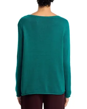 Eileen Fisher Bateau Neck Sweater - Rainforest