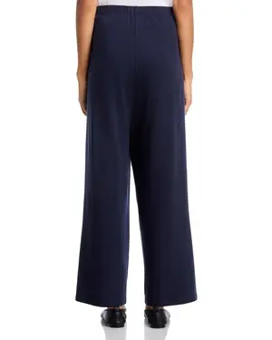Eileen Fisher Brushed Terry Straight Pants - Ink