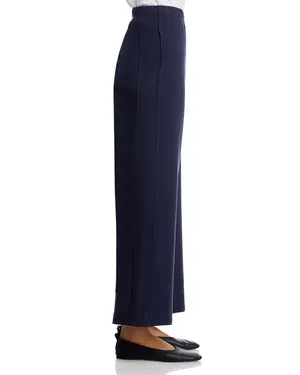 Eileen Fisher Brushed Terry Straight Pants - Ink
