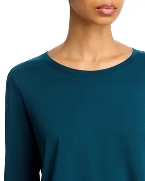 Eileen Fisher Cotton Round Neck Easy Top - Alpine