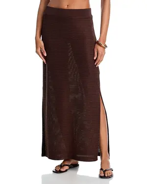 Simkhai Nicky Cover-up Skirt - Chocolate