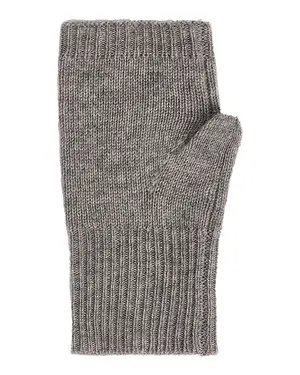 Gerard Darel Paoline Cashmere Fingerless Gloves Grey
