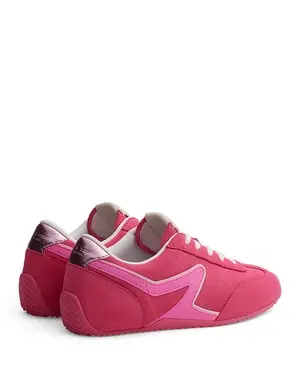 Rag & Bone Retro Runner Slim Ultra Sneakers - Hot Pink Suede
