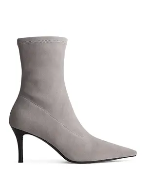 Rag & Bone Mercer Pointed Boots - Stone Suede