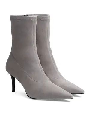 Rag & Bone Mercer Pointed Boots - Stone Suede