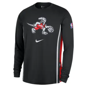Nike Toronto Raptors City Edition Dri-fit Long-sleeve Top - Black