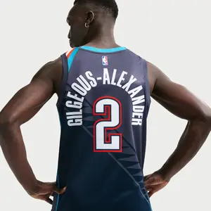 Nike Shai Gilgeous-alexander Oklahoma City Thunder City Edition Nba Swingman Jersey - Blue