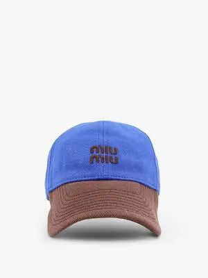Miu Miu Cotton Cap - Blue