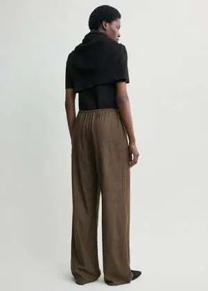 TOTEME Monogram Flannel Pajama Bottoms
