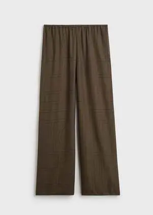 TOTEME Monogram Flannel Pajama Bottoms