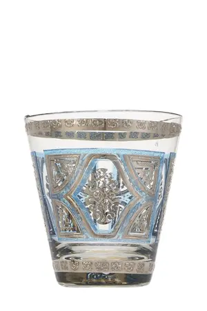 CULVER Sorrento Motif Glassware Set - Silver