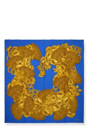 Chanel Silk Baroque Scarf - Blue