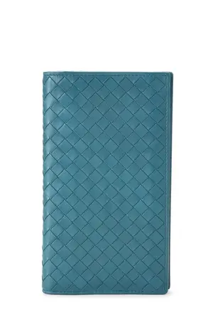 Bottega Veneta Intrecciato Wallet - Blue