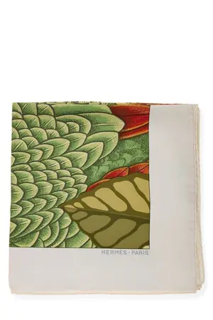 Hermès Multicolor 'les Perroquets' Silk Scarf 90