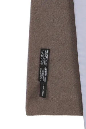 Hermès Silk And Angora 'plumes' Muffler