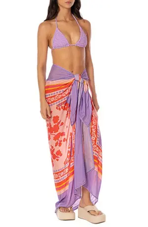 MAAJI Lavender Dream Isla Cover-up Pareo - Bright Purple