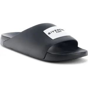 Givenchy Label Slide Sandal - Black