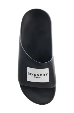 Givenchy Label Slide Sandal - Black