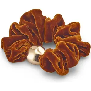 LELET NY Inara Velvet Pendant Scrunchie - Auburn